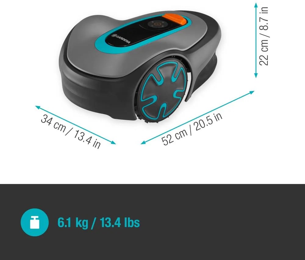 Robotická sekačka Gardena SILENO minimo 250 (na plochy do 250 m2, Bluetooth) - SLEVA !