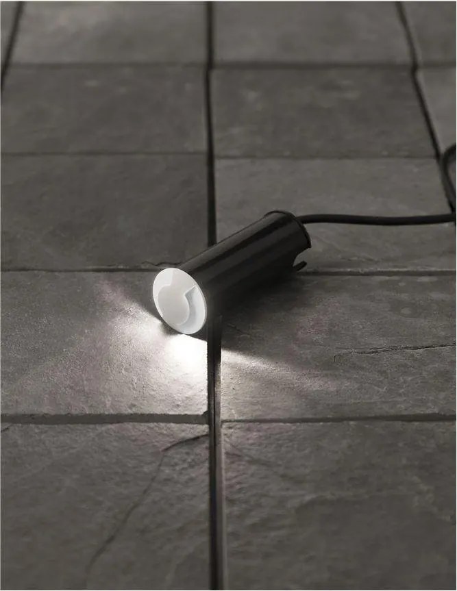 NV 8038801 Venkovní zapuštěné svítidlo do země BANG nikl satén hliník LED 1W 3000K IP67 100-240V 51st. vč. driveru - NOVA LUCE