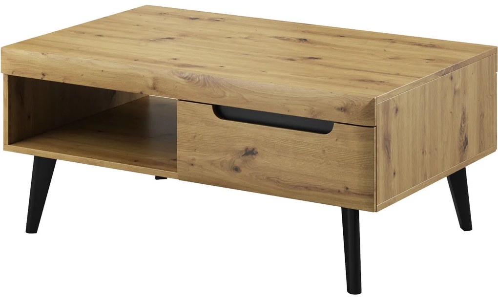 Nábytek do obývacího pokoje NARDI 1 dub artisan / černý
