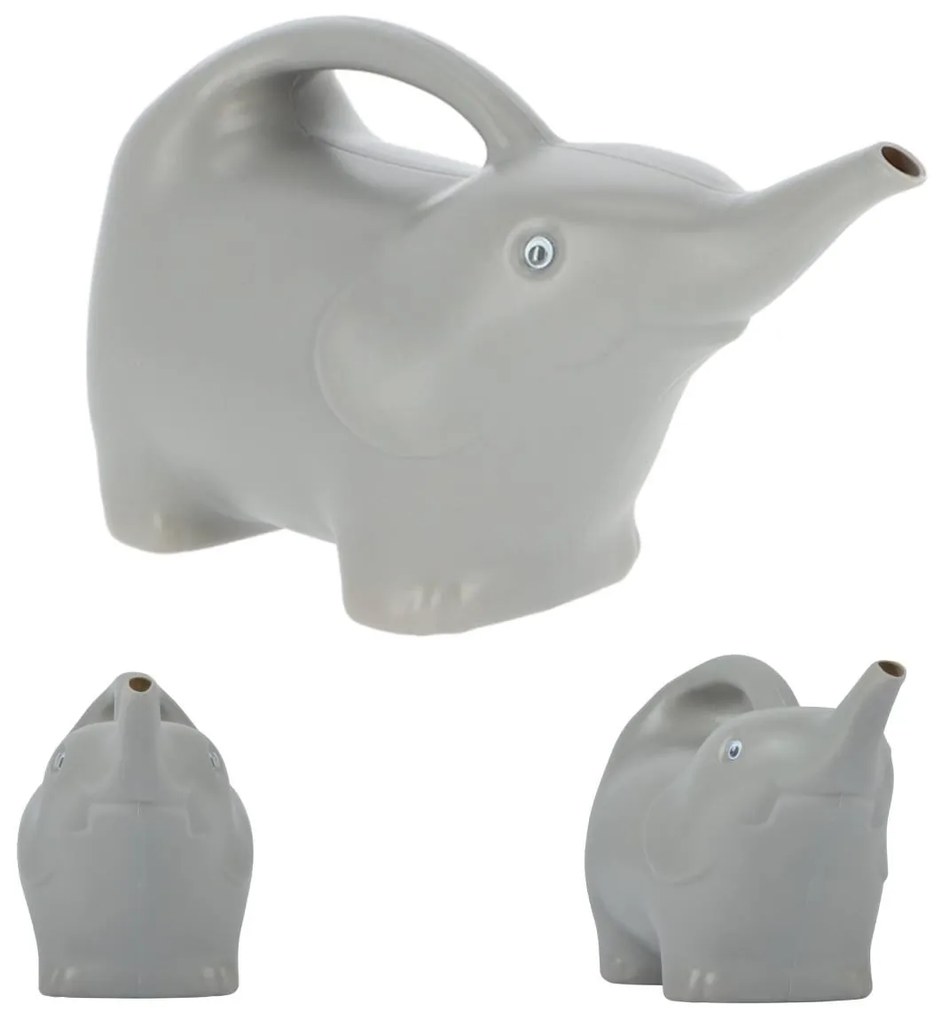 Dětská konev na zalévání Elephant, 1,6 l, šedá