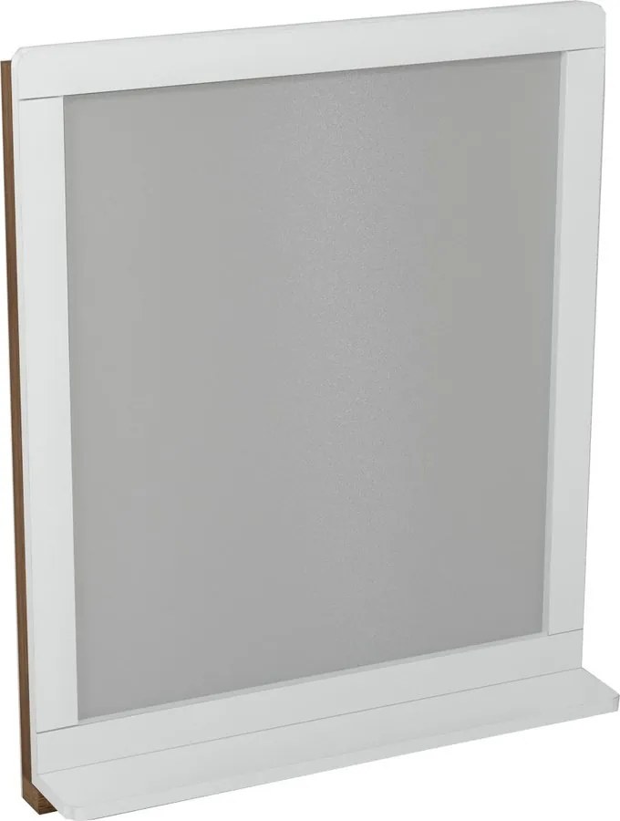 SAPHO - PRIM zrcadlo s policí 70x84x14cm, buk/bílá PM005