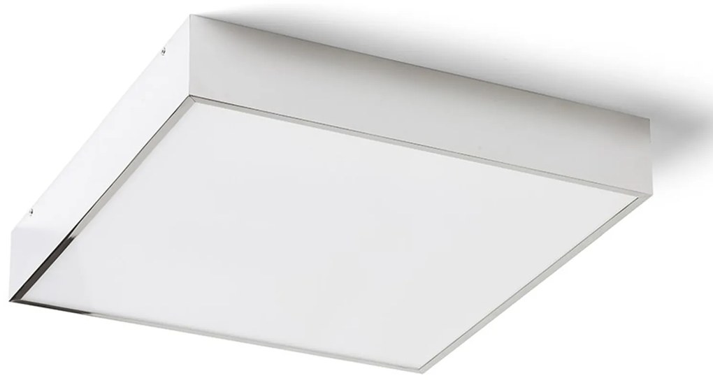 Rendl R13698 stropní LED svítidlo MERANO 35, chrom/matný akryl, 24W, 3000K, IP44, 35cm