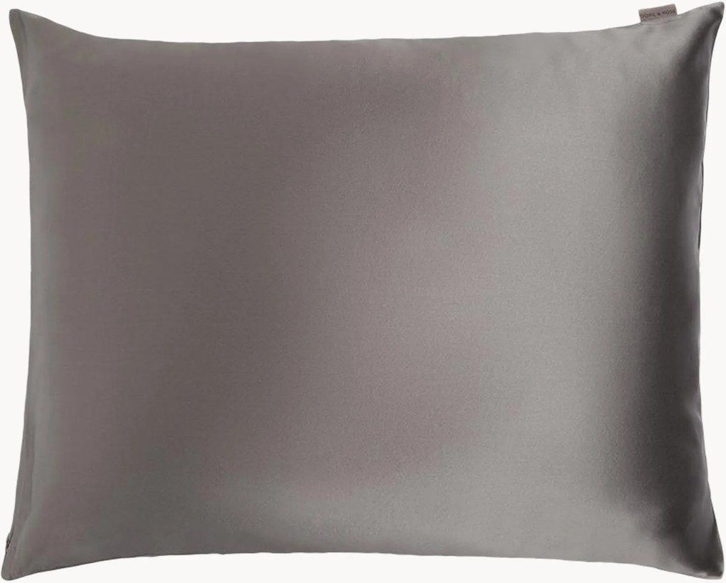 Hedvábný povlak na polštář Charcoal