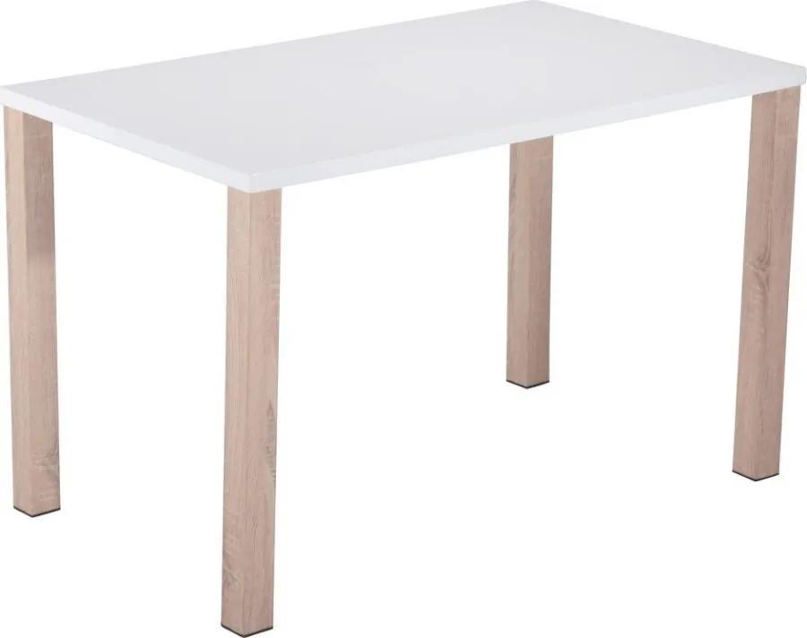 Casarredo *Jídelní stůl ALPINO-781 bílý lesk/dub sonoma