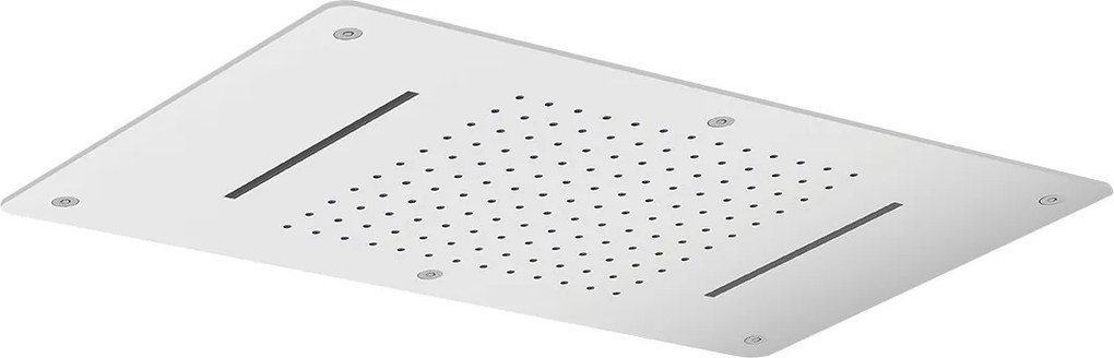 Sapho Sapho, Stropní sprchová hlavice se dvěma kaskádami, 700x380mm, leštěná nerez, MS343