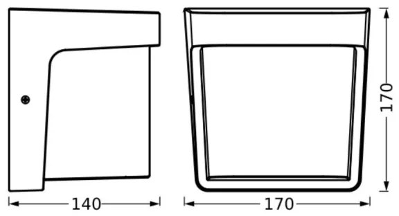 Ledvance - LED Venkovní nástěnné svítidlo ENDURA STYLE IHSAN LED/11W/230V IP65