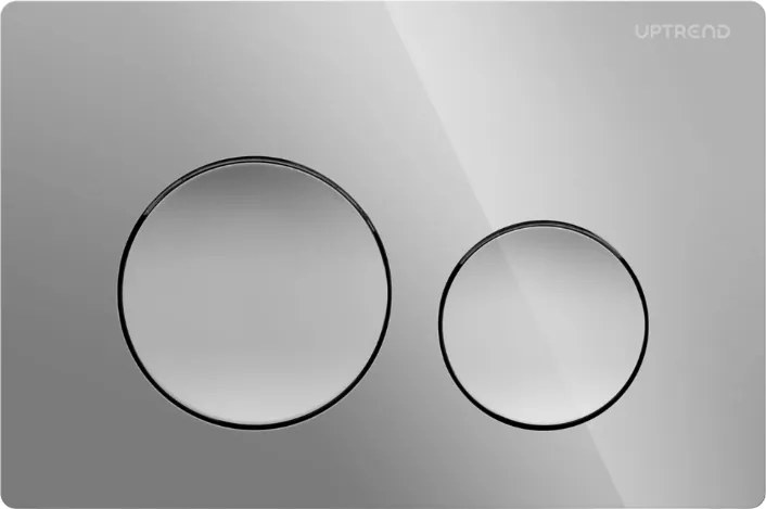 UPTrend Ovládací tlačítko pro WC podomítkové moduly YOSEMITE SHINY CHROME UP003‑C18, chrom lesk