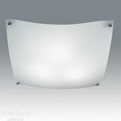 Fabas 2881-61-102 Grace, stropní hranaté svítidlo z bílého skla, 1x60W, 30x30cm