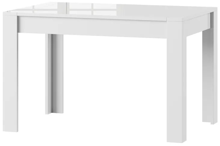 MAXIVA Jídelní stůl rozkládací - SIRIUS, 120x80, lesklá bílá