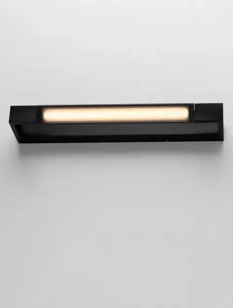 LED černá svítilna na zeď Arga 12W