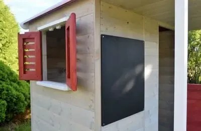 Marimex domeček dětský dřevěný Veranda s houpačkou