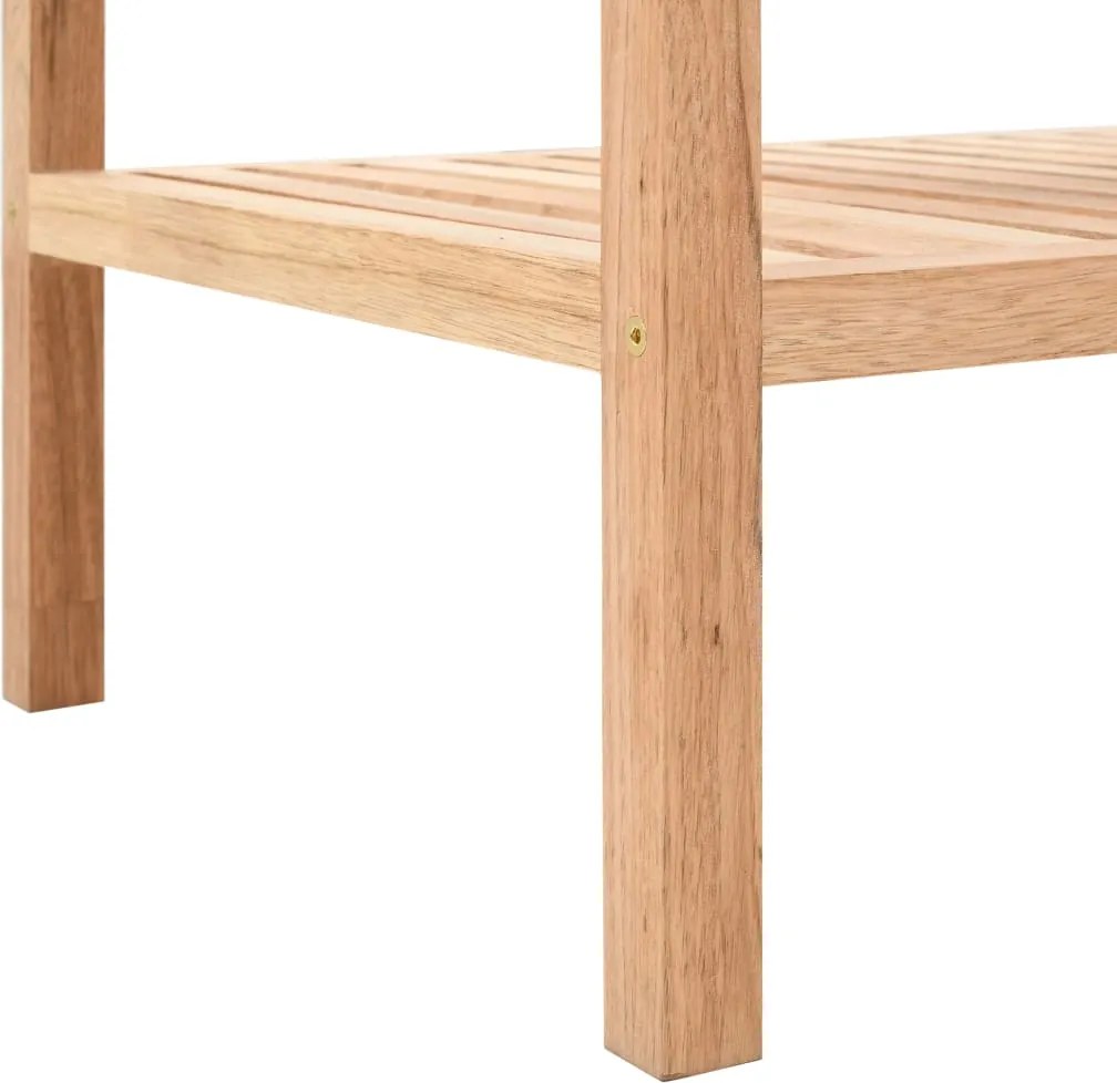 Koupelnový regál masivní ořechové dřevo 100 x 40 x 65 cm 247100