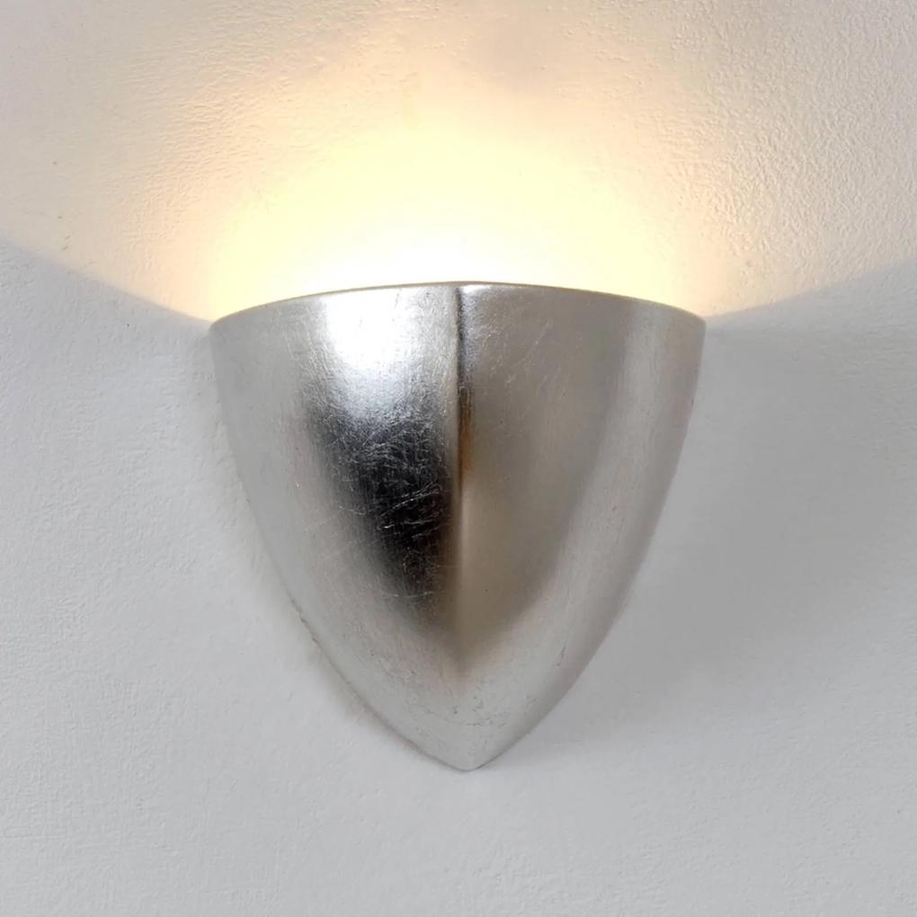 Stříbrné nástěnné světlo Matteo Piccola keramika