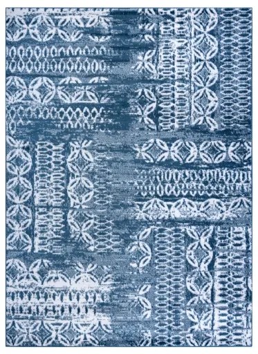 Kusový koberec RETRO HE191 modrý / krémový Rozměr: 160x220 cm