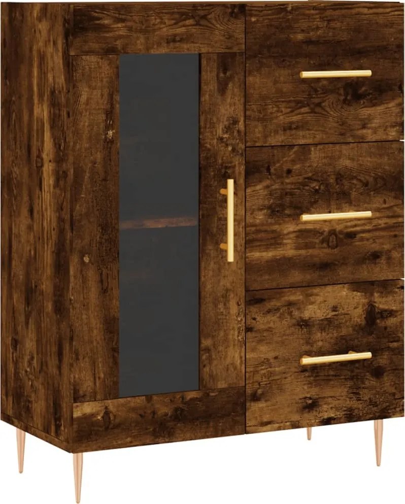 vidaXL Skříň highboard 69,5 x 34 x 180 cm kompozitní dřevo [3195948] Barva: šedá sonoma