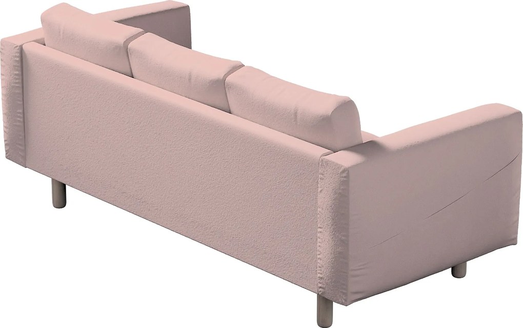 Potah na pohovku IKEA Norsborg 3-místná barva růžová látka pletený vzor