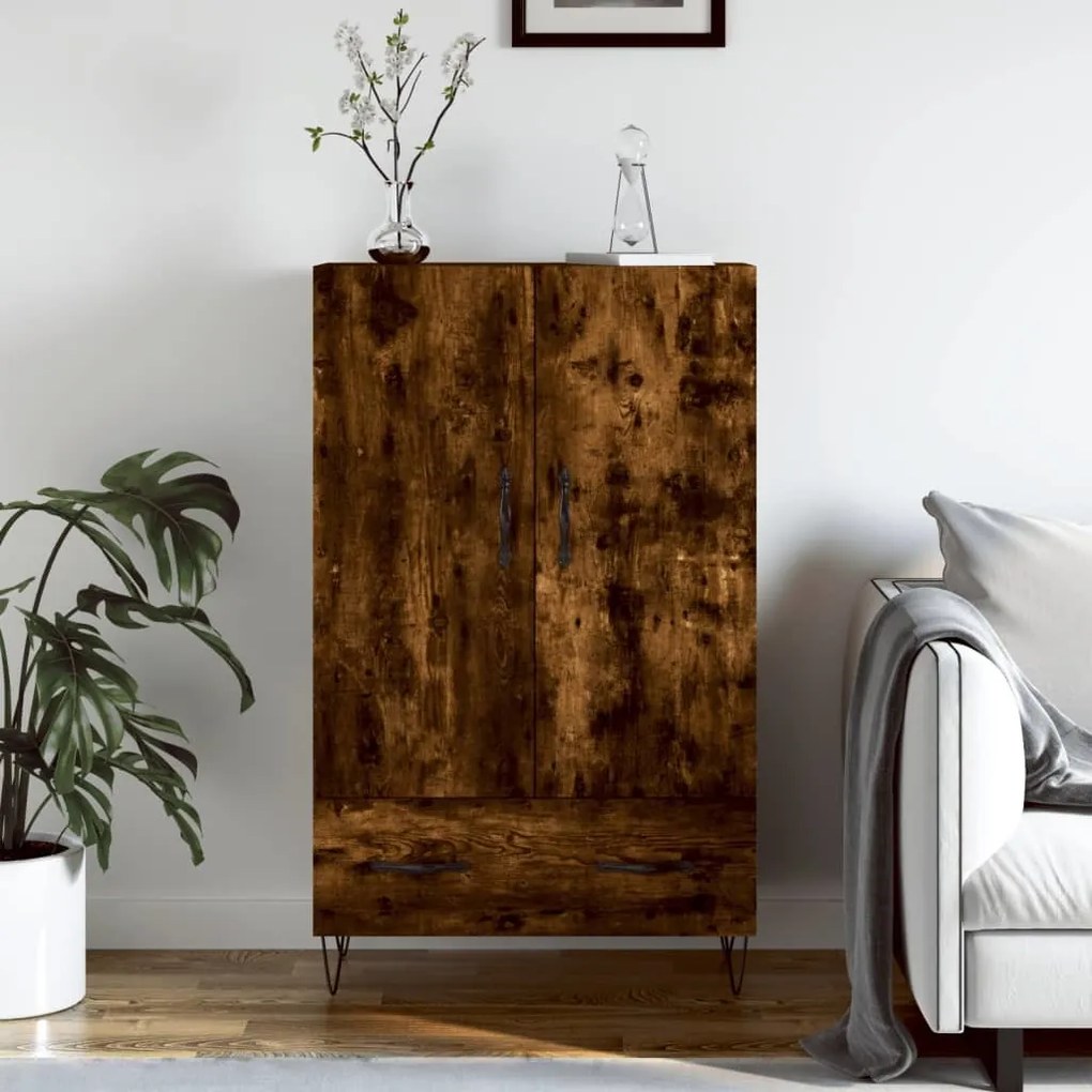 vidaXL Skříň highboard 69,5 x 31 x 115 cm kompozitní dřevo [828233] Barva: hnědý dub