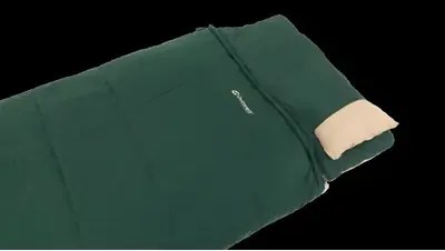 Outwell Contour Prime zelená, pravý zip / Spací pytel