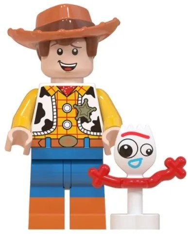 Figurky pohádkových postav, kompatibilní s LEGO Varianta: Woody a Vidlík