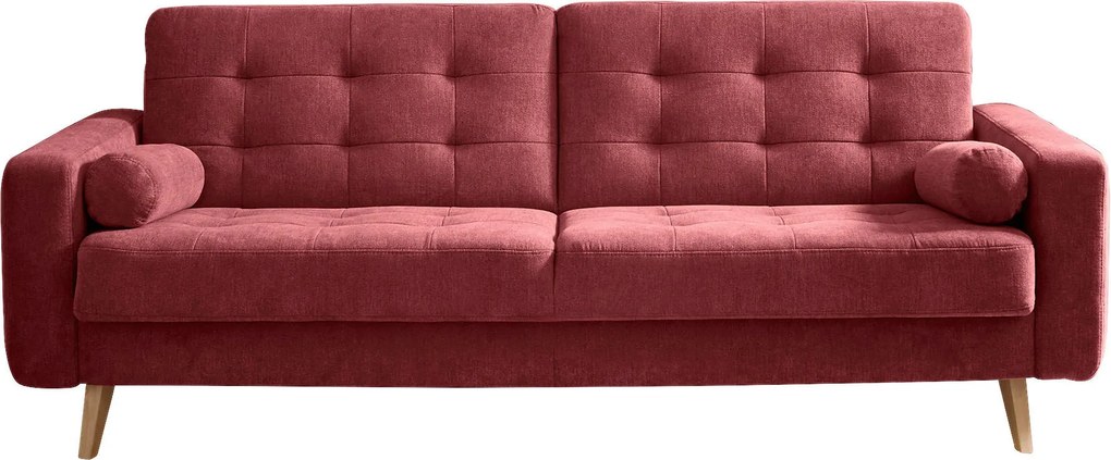 XXXLutz ROZKLÁDACÍ POHOVKA, textil, kompozitní dřevo, bobulová MID.YOU - Rozkládací pohovky - 002220030910