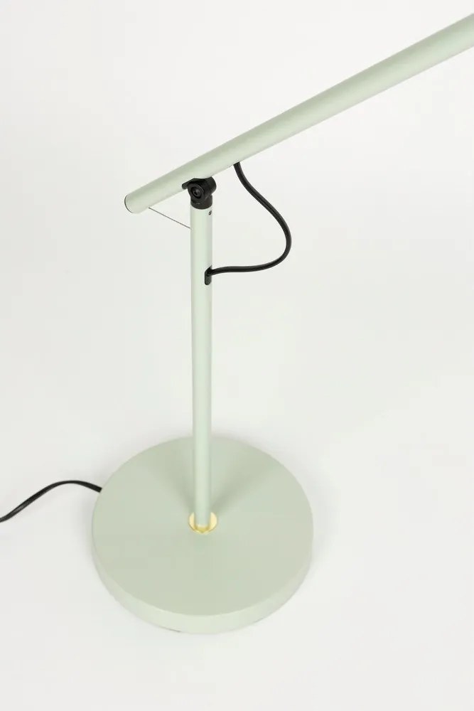 Světle zelená kovová stolní lampa (výška 45,5 cm) Aero – White Label