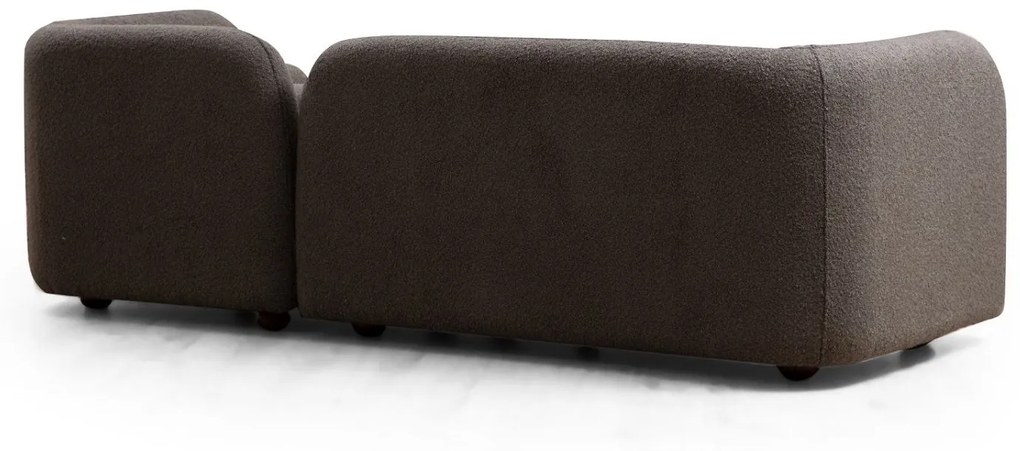 Designová 3-místná sedačka Zahira 228 cm tmavě šedá