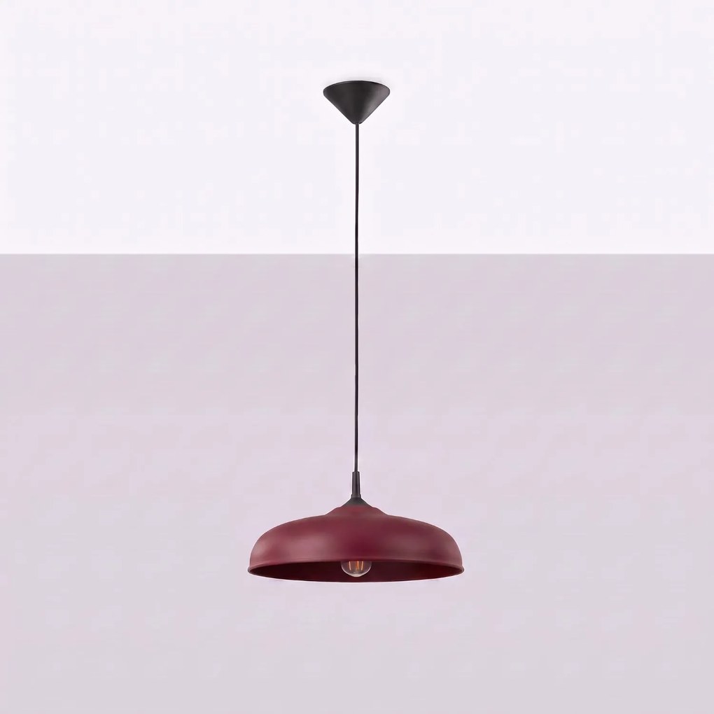 Sollux Lighting Závěsné svítidlo GINA bordó
