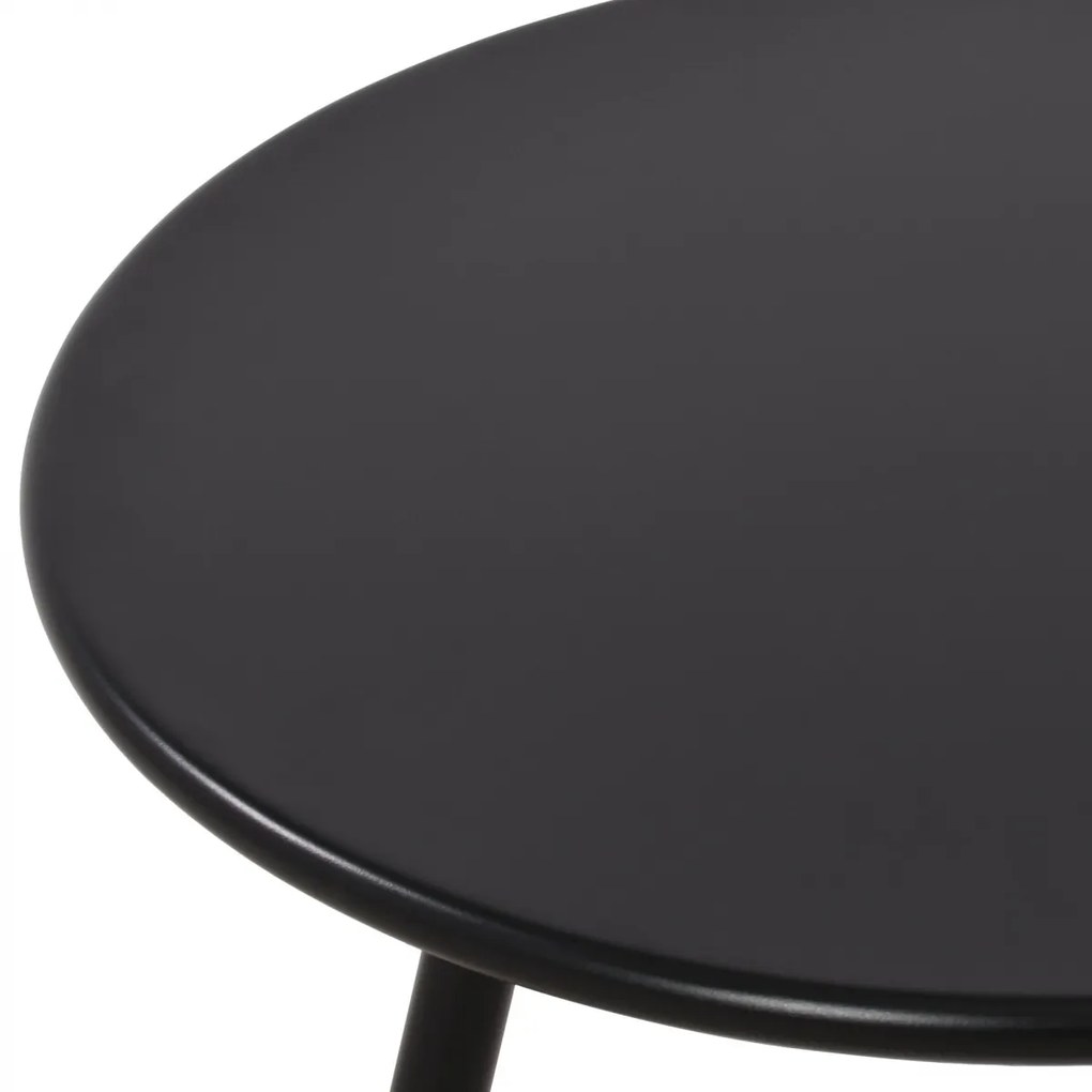 Konferenční stolek Minot - v45 x Ø60 cm - Černá