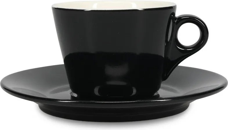 Černý porcelánový podšálek ø 15,5 cm Barista – BonBistro