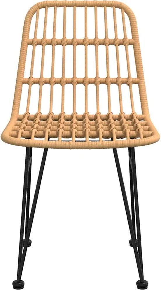 Zahradní židle 2 ks 48 x 62 x 84 cm PE ratan 319428