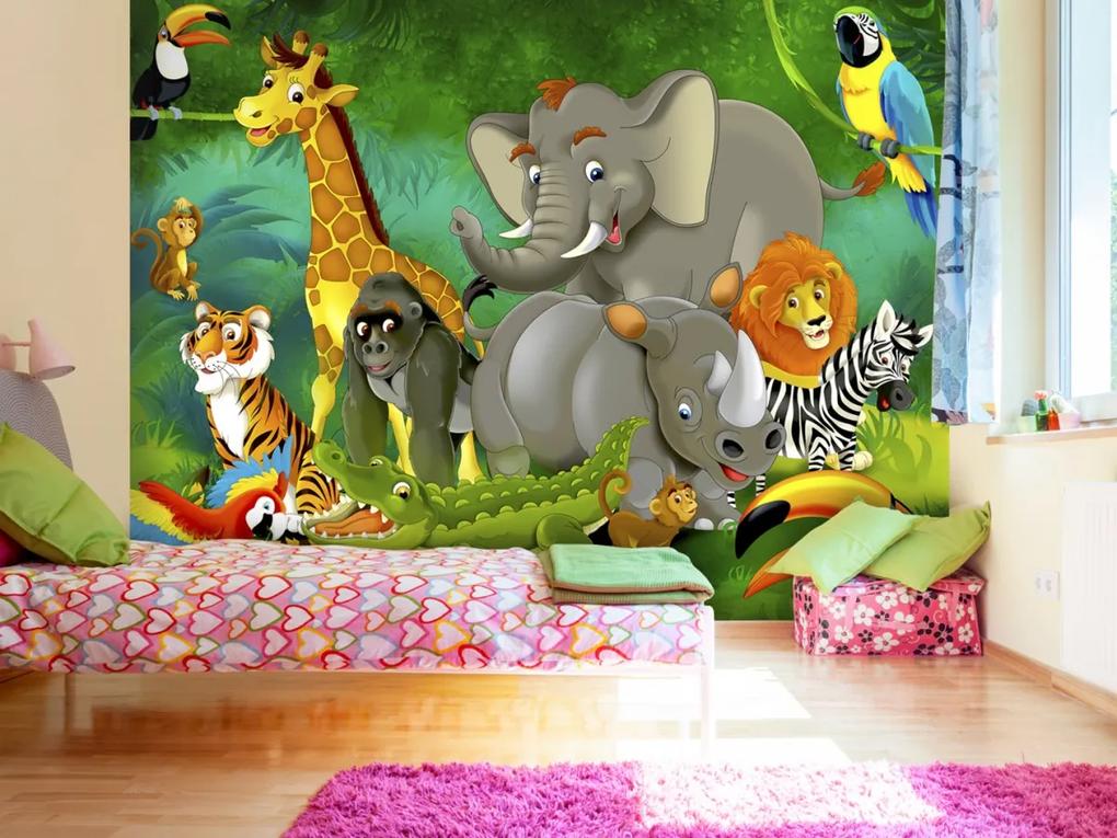 Dětská tapeta Safari (450x315 cm) - Murando DeLuxe