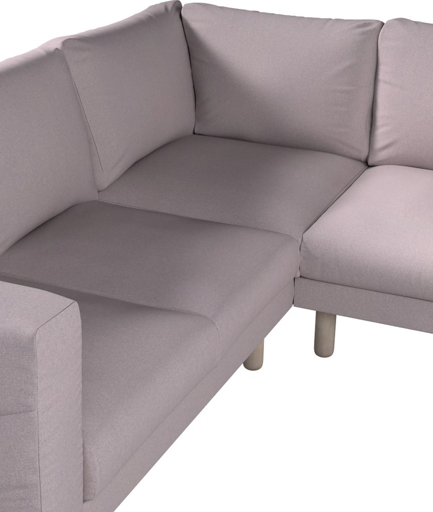 Potah na pohovku IKEA Norsborg rohová 4-místná barva růžová látka pletený vzor
