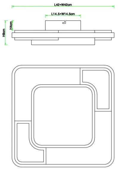 Globo 67259-30 - LED Stropní svítidlo NIRRA LED/30W/230V