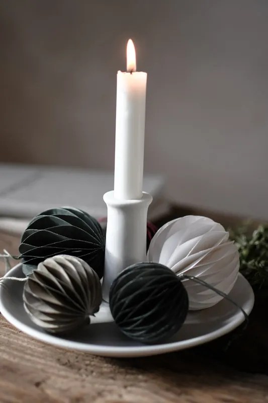 Papírová vánoční ozdoba Bona Grey 6 cm Storefactory Scandinavia
