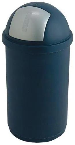 Plastový odpadkový koš PUSHBOY 45 l modrý