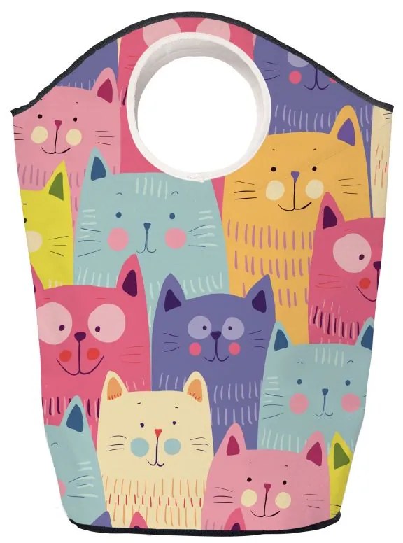 Koš na prádlo cats in colours (80l)