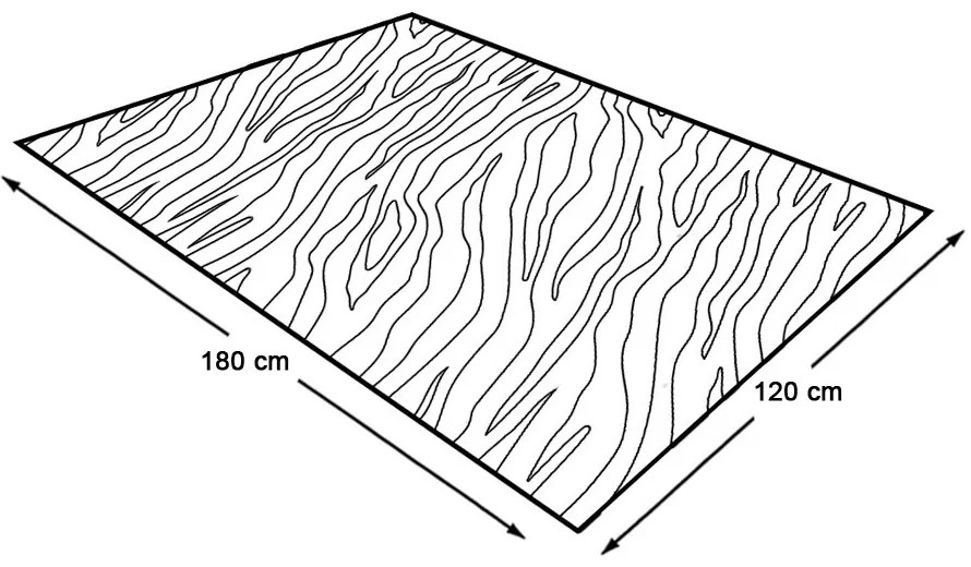 Venkovní koberec, oboustranný, 180x120 cm, béžová