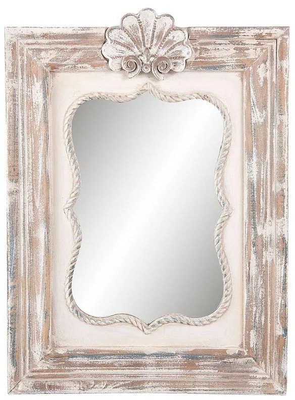 Dřevěné nástěnné zrcadlo - 46 x 5 x 64 cm