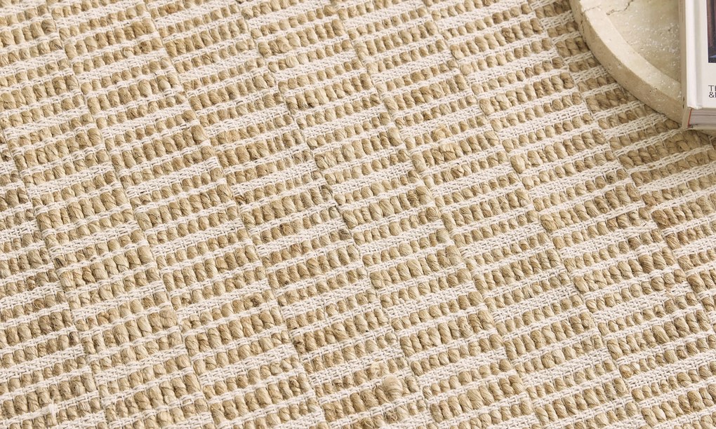 Diamond Carpets India, Ručně vázaný kusový koberec Tove J-10 Natural, 200x290, béžová, chodba / předsíň