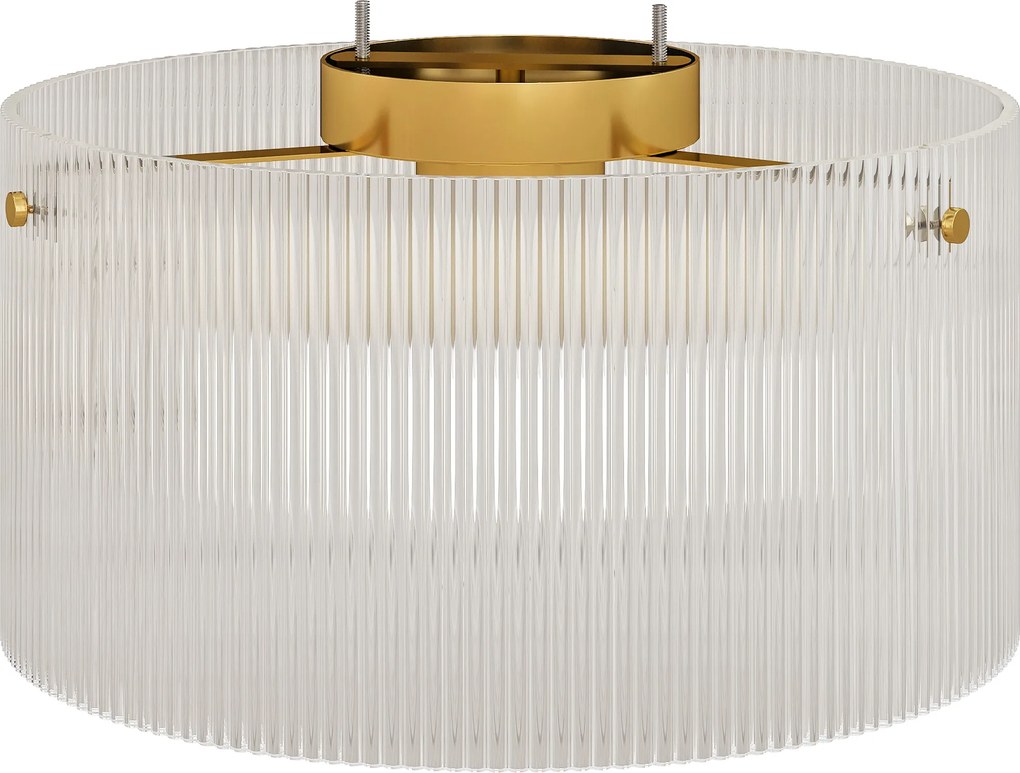 HOMCOM Stropní lampa s akrylovým stínidlem, kov, kompatibilní s halogenovými a LED žárovkami