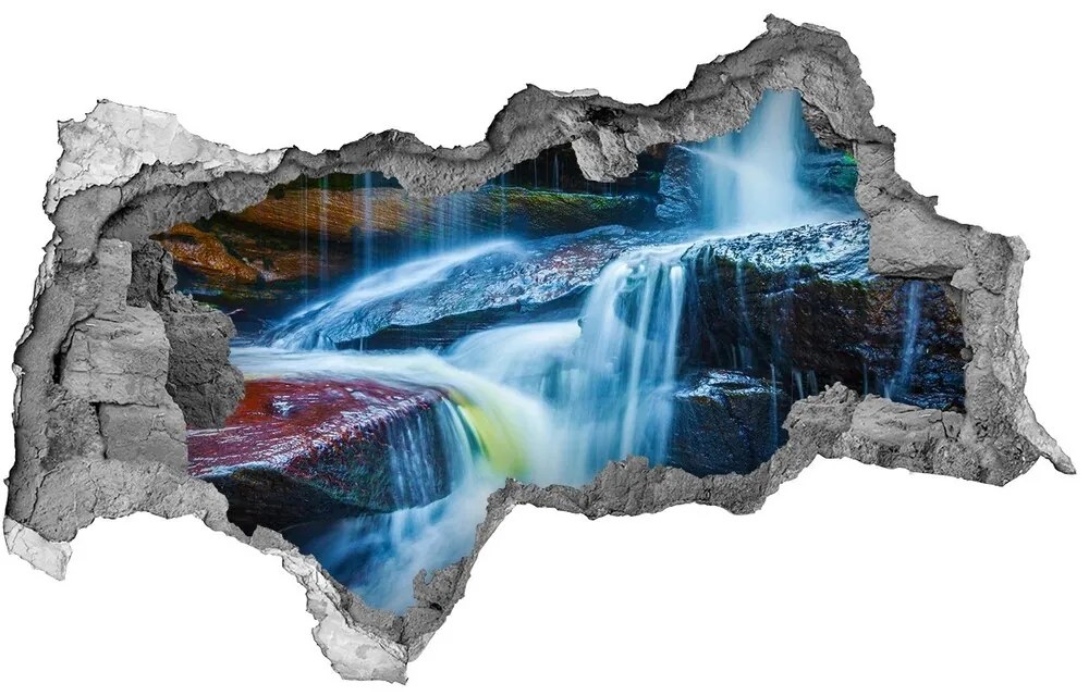 Wallmuralia Nálepka fototapeta 3D Tropický vodopád 95x73 cm