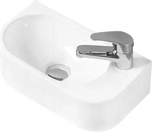 Mexen Víra umyvadlo na desku levá 40 x 21 cm bílá - 21274000L