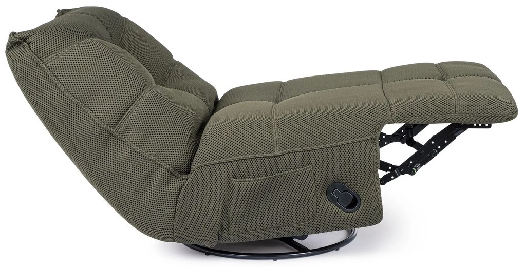 BIZZOTTO Otočné křeslo GITTA tmavě zelené
