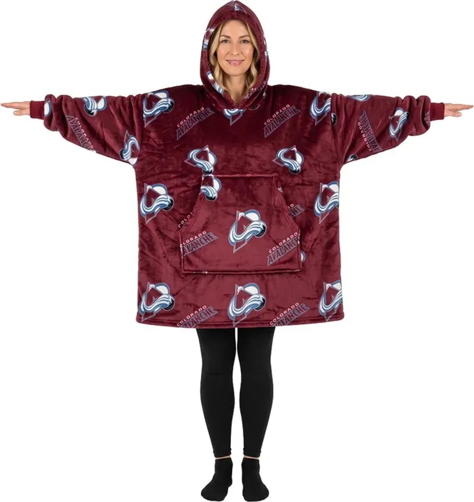 Mikinová televizní deka NHL Colorado Avalanche - vel. S