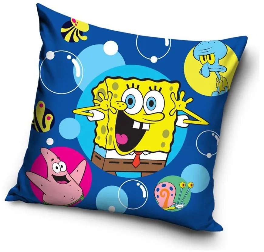 Carbotex Povlak na polštářek 40 × 40 cm – Sponge Bob Happy