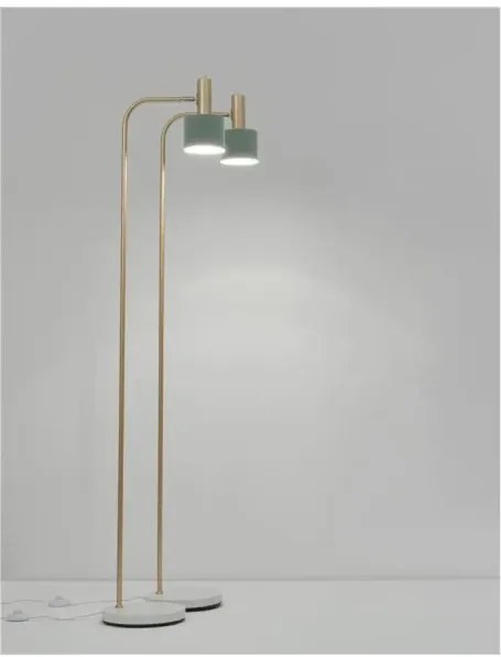 Retro stojací lampa Paz mint