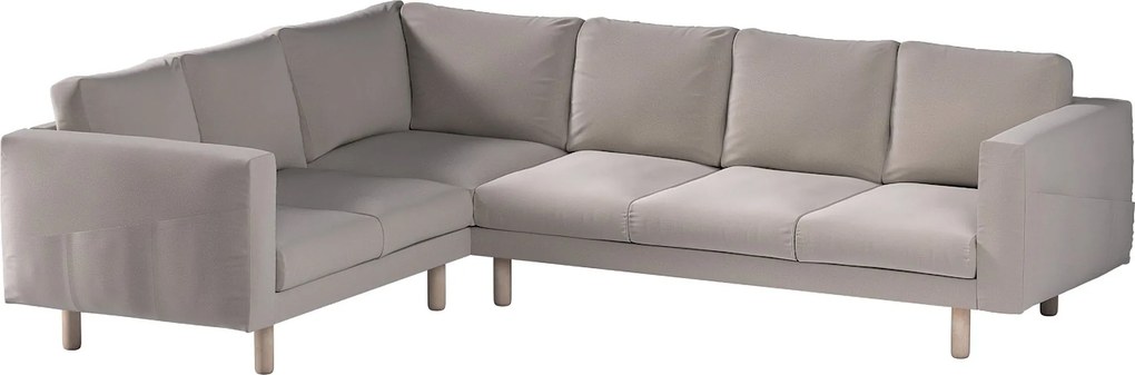 Potah na pohovku IKEA Norsborg rohová 5-místná barva béžová látka sametová