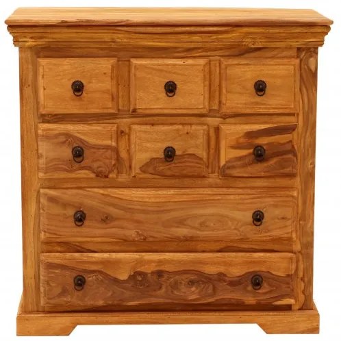 Indický nábytek - Komoda 90x90x45 Jali z indického masivu palisandr Natural