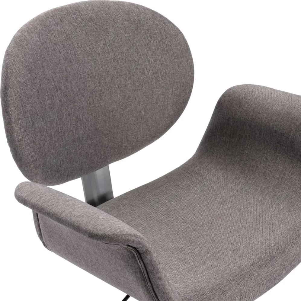 vidaXL Otočná kancelářská židle textil [3054828] Barva: světle šedá