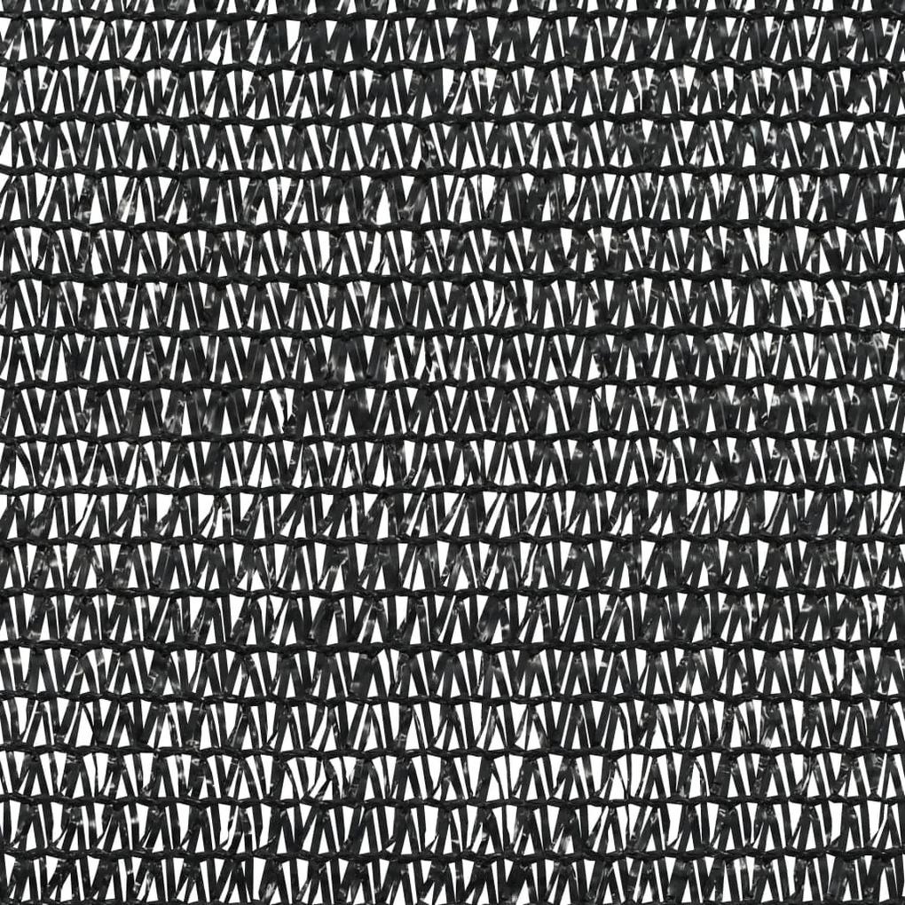 vidaXL Stínící tkanina 2 x 25 m HDPE 75 g/m² [149330] Barva: Černá